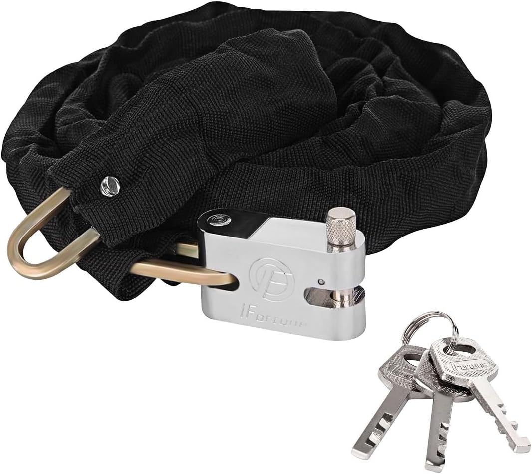 KOHLBURG Security Chain Lock Sold Secure Gold - 4ft / 120cm Extra-Long ...