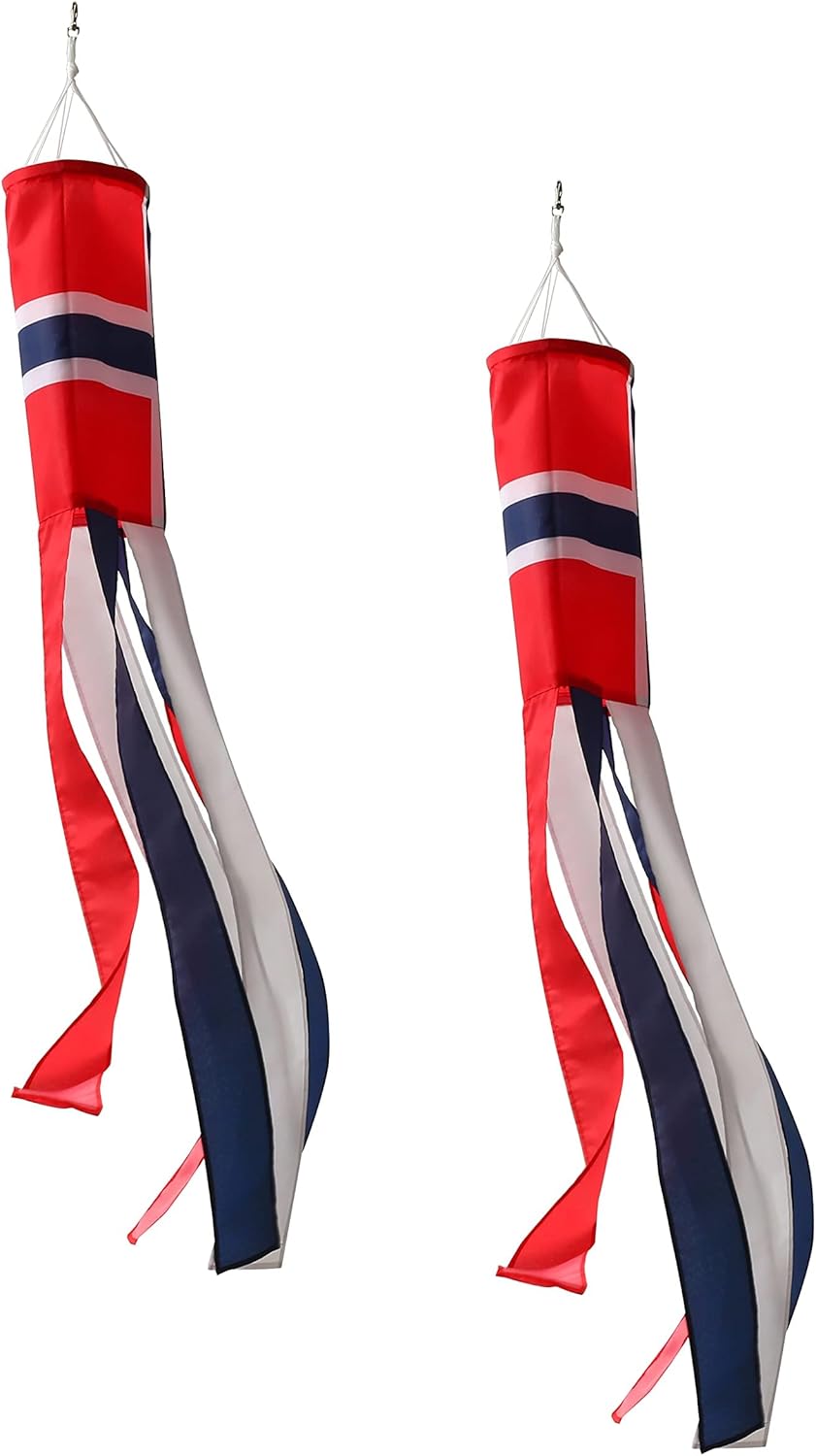 Amazon.com : Norway Norwegian Flag WindSock 2 Pack Stripes Wind Socks ...
