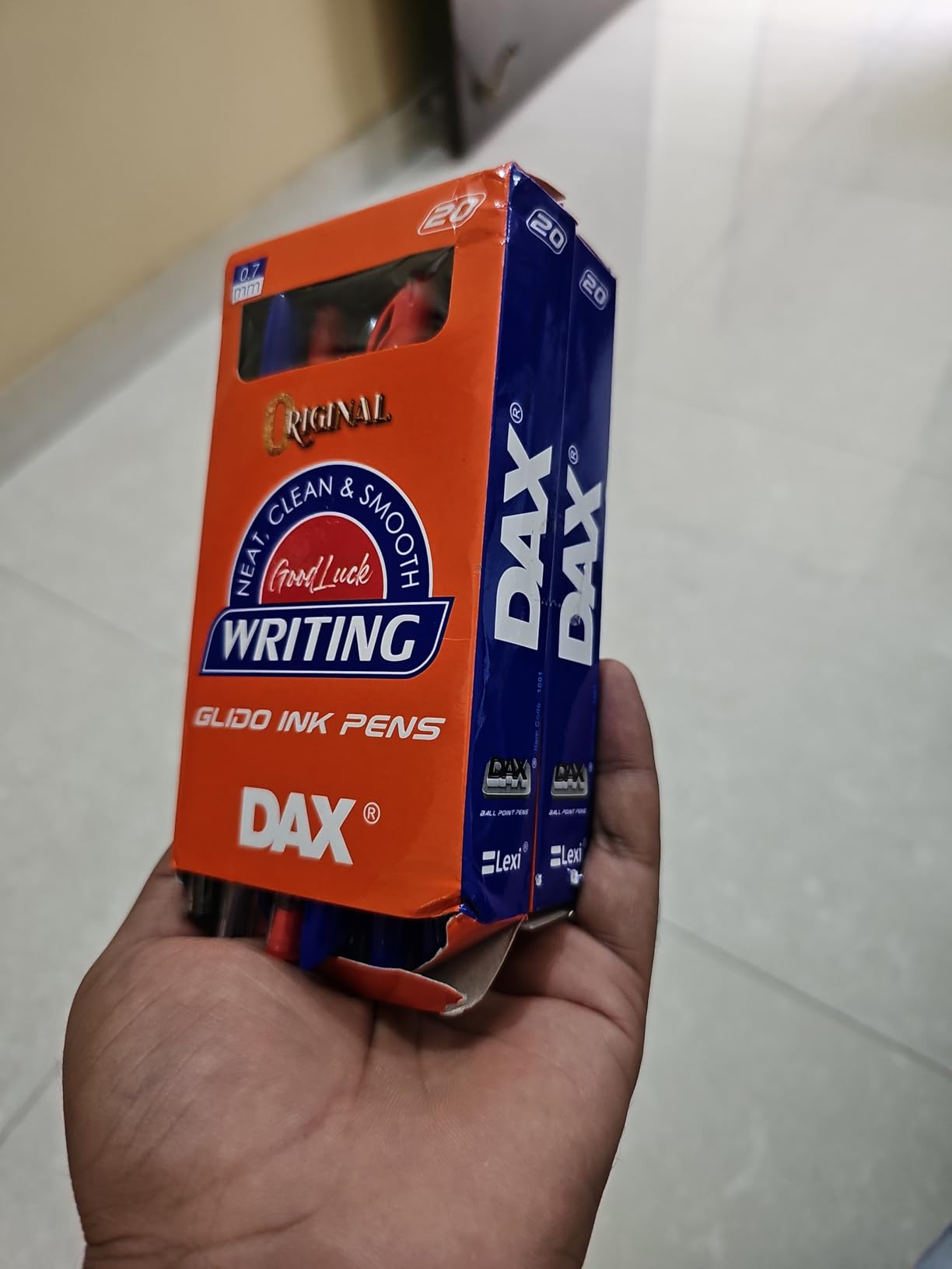 DAX Smooth I Ball Point Pens_60 Pens I Ball Pen Student I 0.7 mm Blue ...