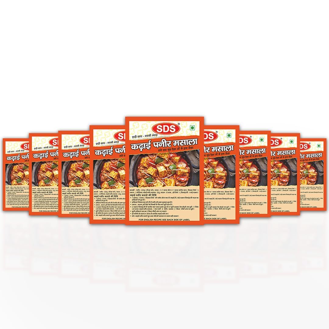 SDS Kadhai Paneer Masala 40gm (Pack of 9) : Amazon.in: Grocery ...