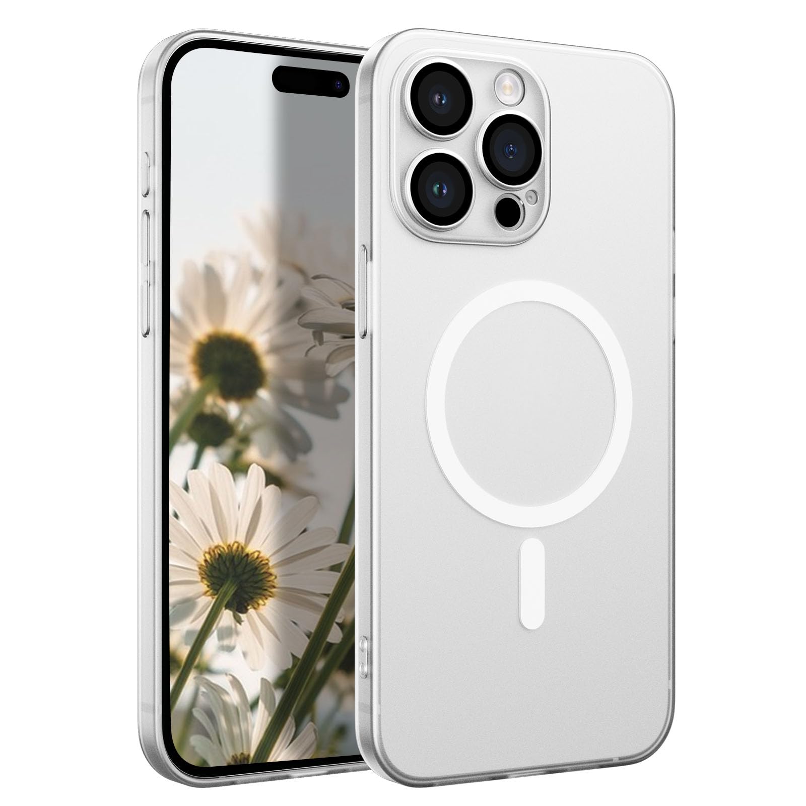 Amazon.com: UEEBAI Ultra Thin Matte Clear Case for iPhone 15 Pro Max 6. ...