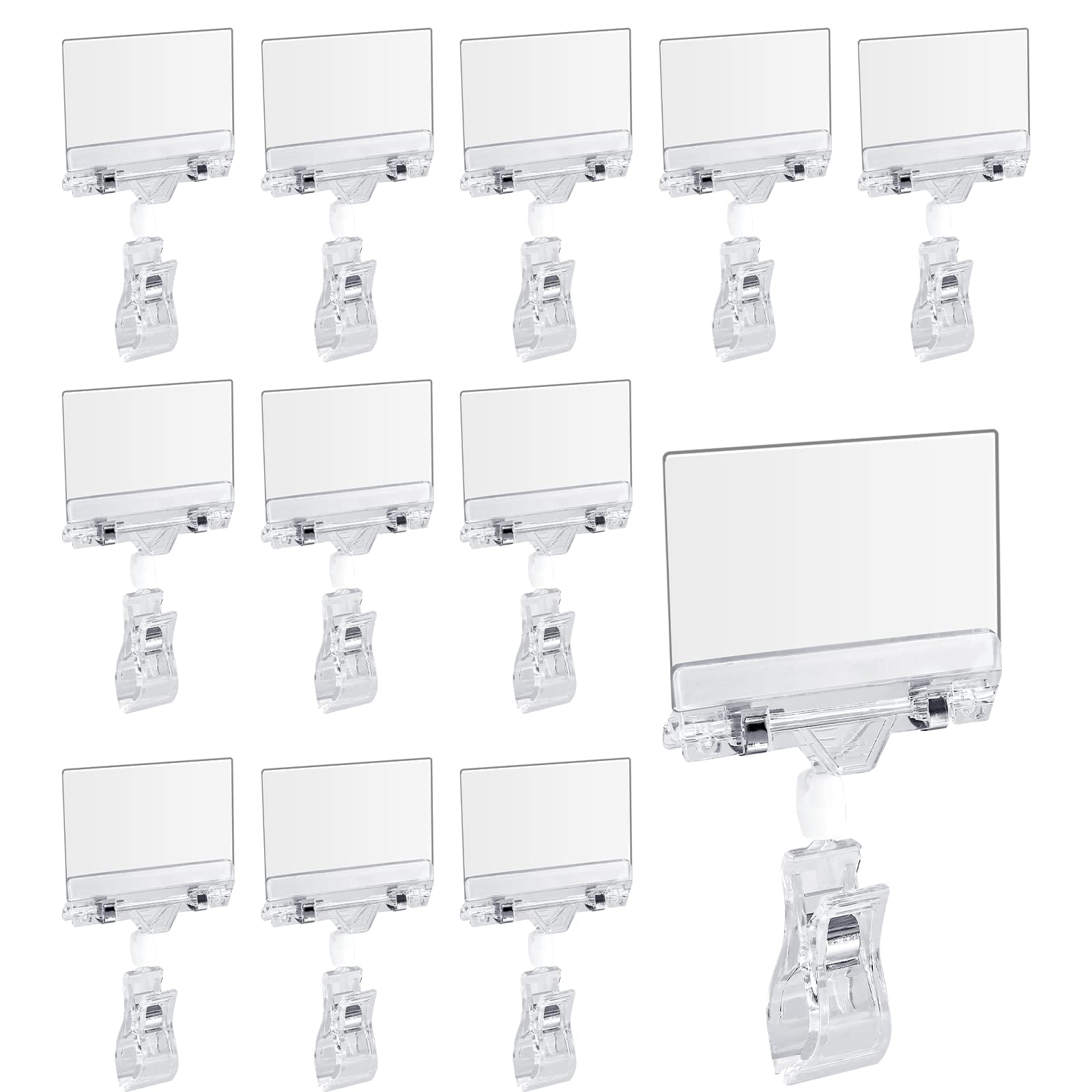 Amazon.com: Biaungdo 12 Pcs Rotating Clip Swivel Sign Rotatable Holding ...