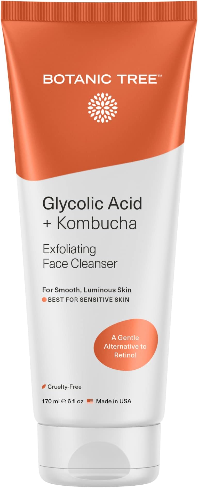 Amazon.com: Botanic Tree Kombucha & Glycolic Acid exfoliating face wash ...
