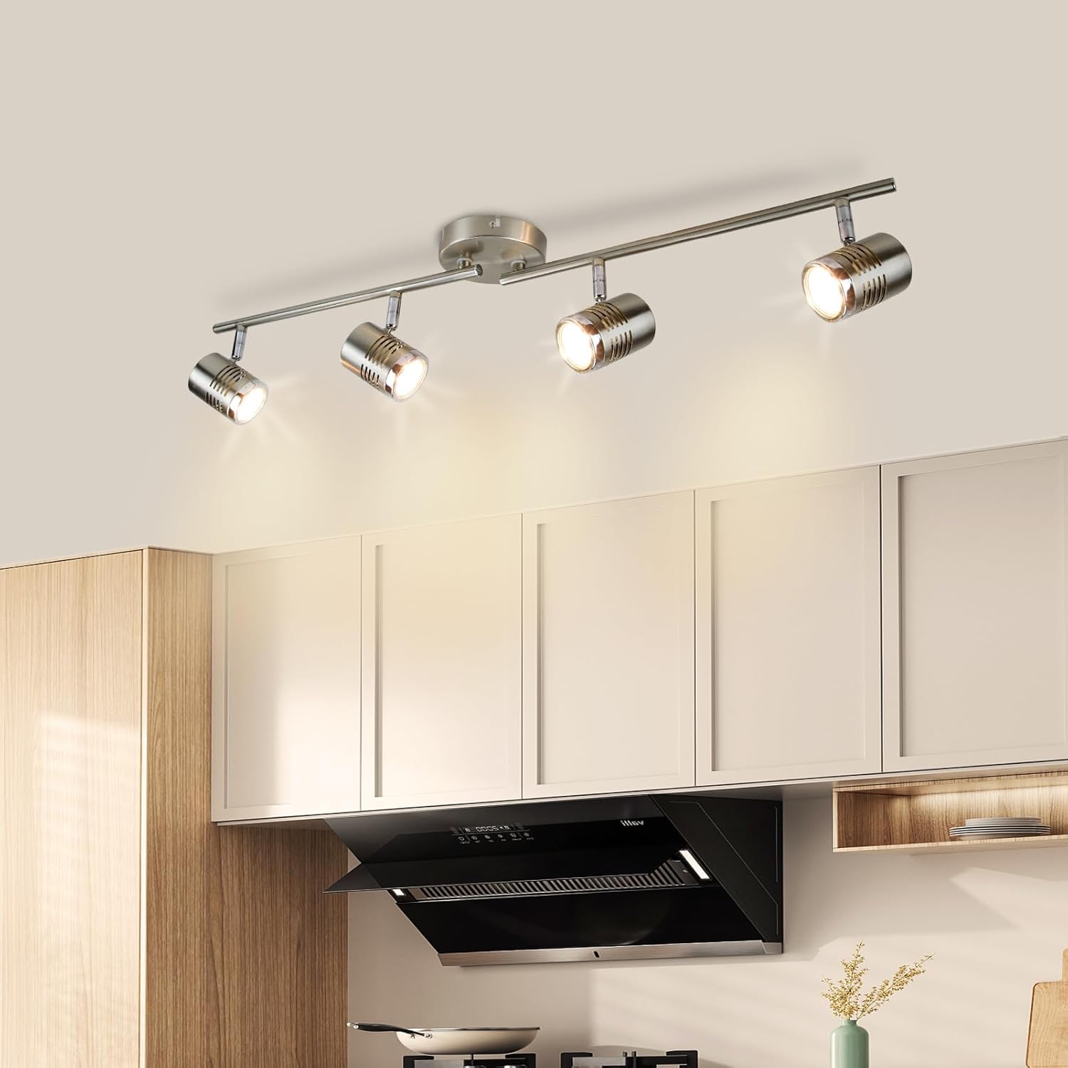 Depuley Rotatable LED Ceiling Lights - Modern Kitchen Spotlights, 4-Way ...