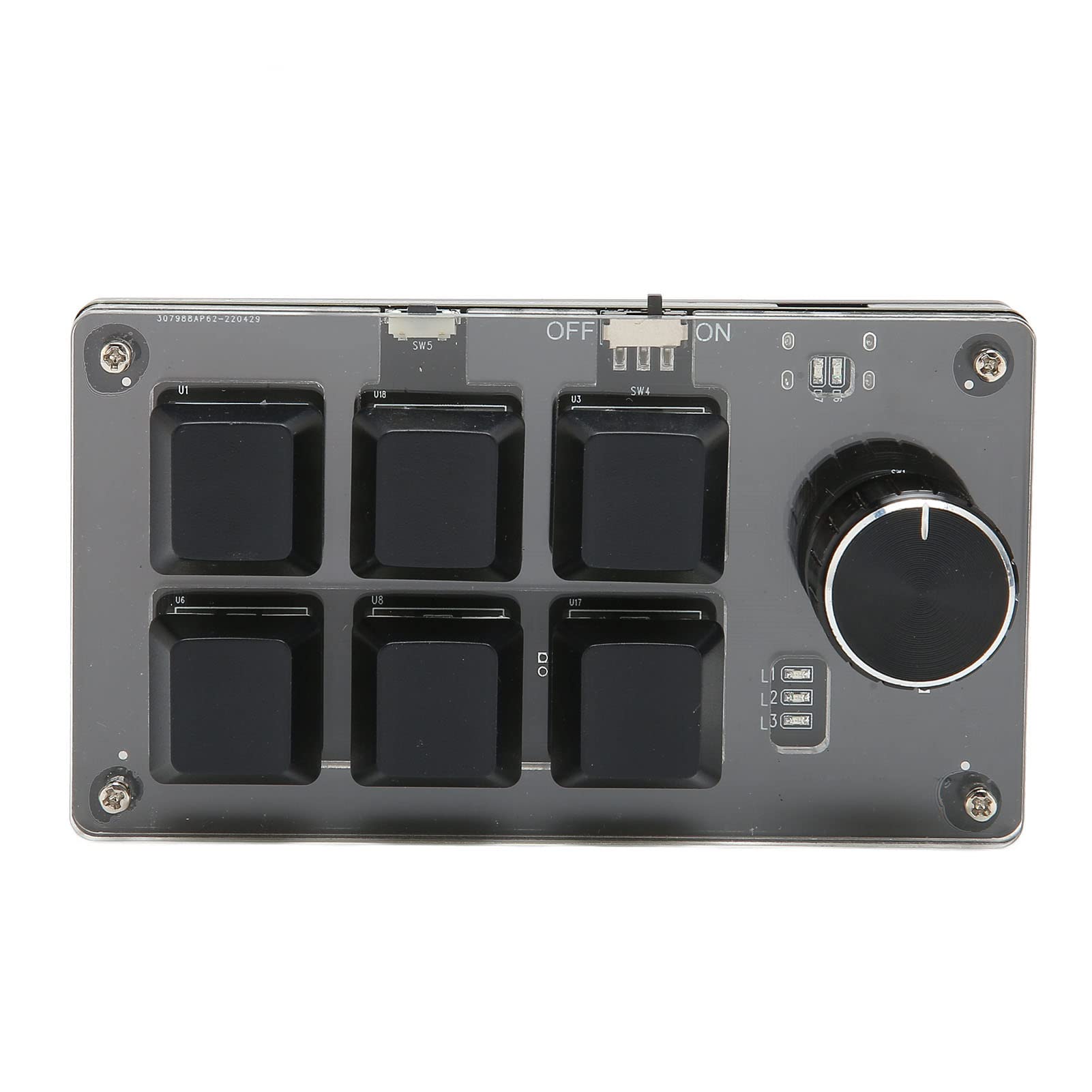 Amazon.com: ASHATA Mini Mechanical Keyboard, Bluetooth 6 Keys DIY ...