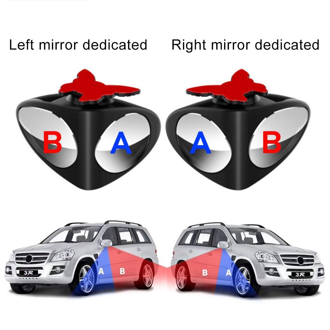 Buy Allure Auto ® 3R Universal Fit Vehicle Car Angle Rear and Front ...