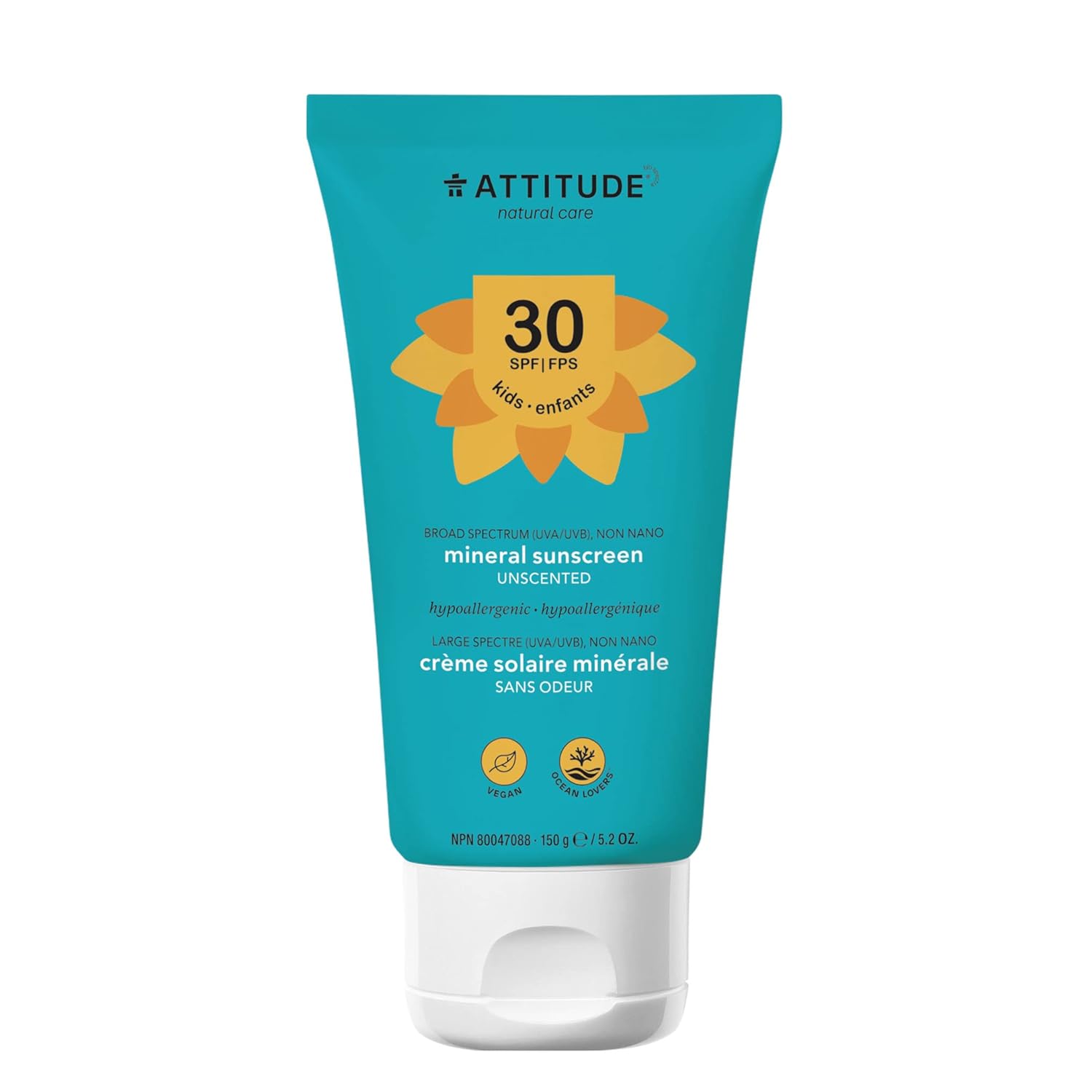 Amazon.com: ATTITUDE Natural Care, Hypoallergenic Mineral Sunscreen ...