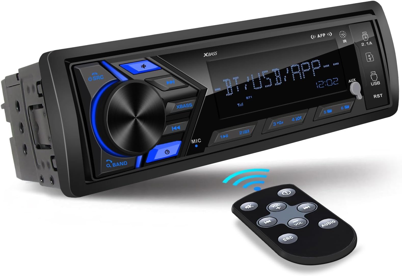Amazon.com: Single Din Car Radio Receiver - Bluetooth Car Stereo System ...