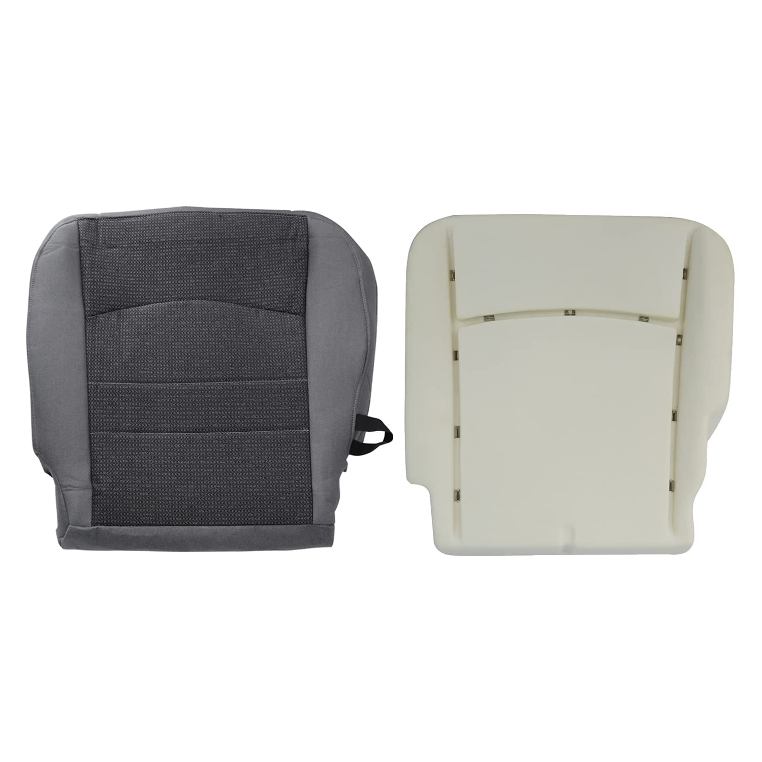 Amazon.com: Priprilod Gray Cloth Driver Side Bottom Replacement seat ...