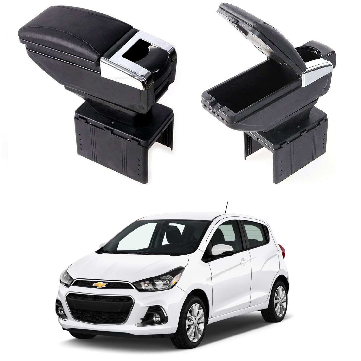 Oshotto PU Leather AR-01 Car Armrest Console Box Compatible with ...