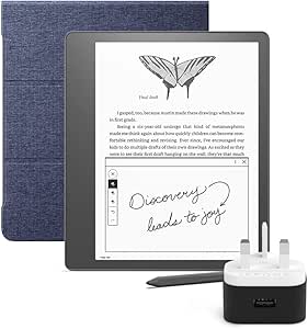 Kindle Scribe (2022 release) Essentials Bundle including Kindle - 64GB, Premium Pen, Black ...