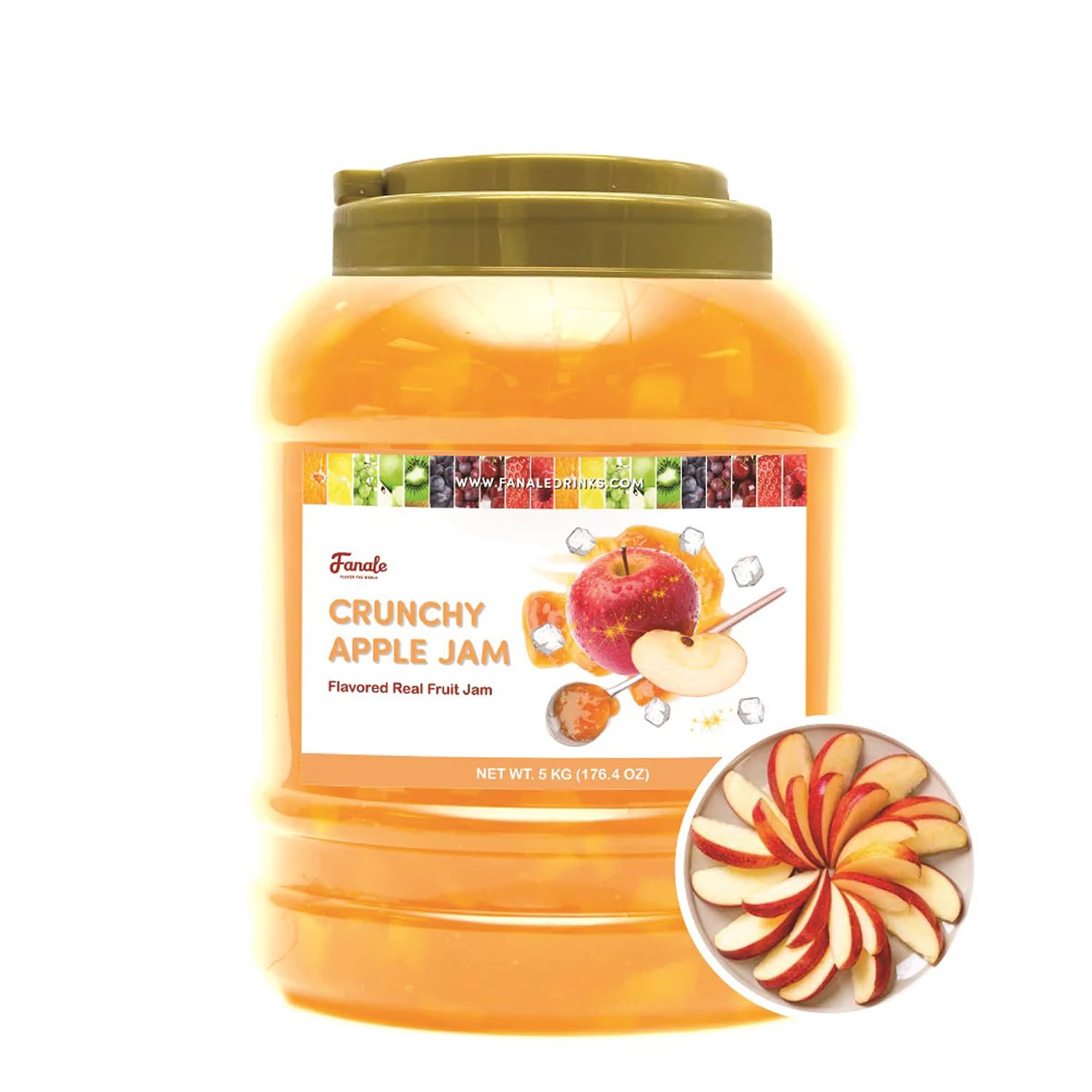 Amazon.com: Fanale Premium Flavoring Jam for Bubble Tea | Crunchy Apple ...