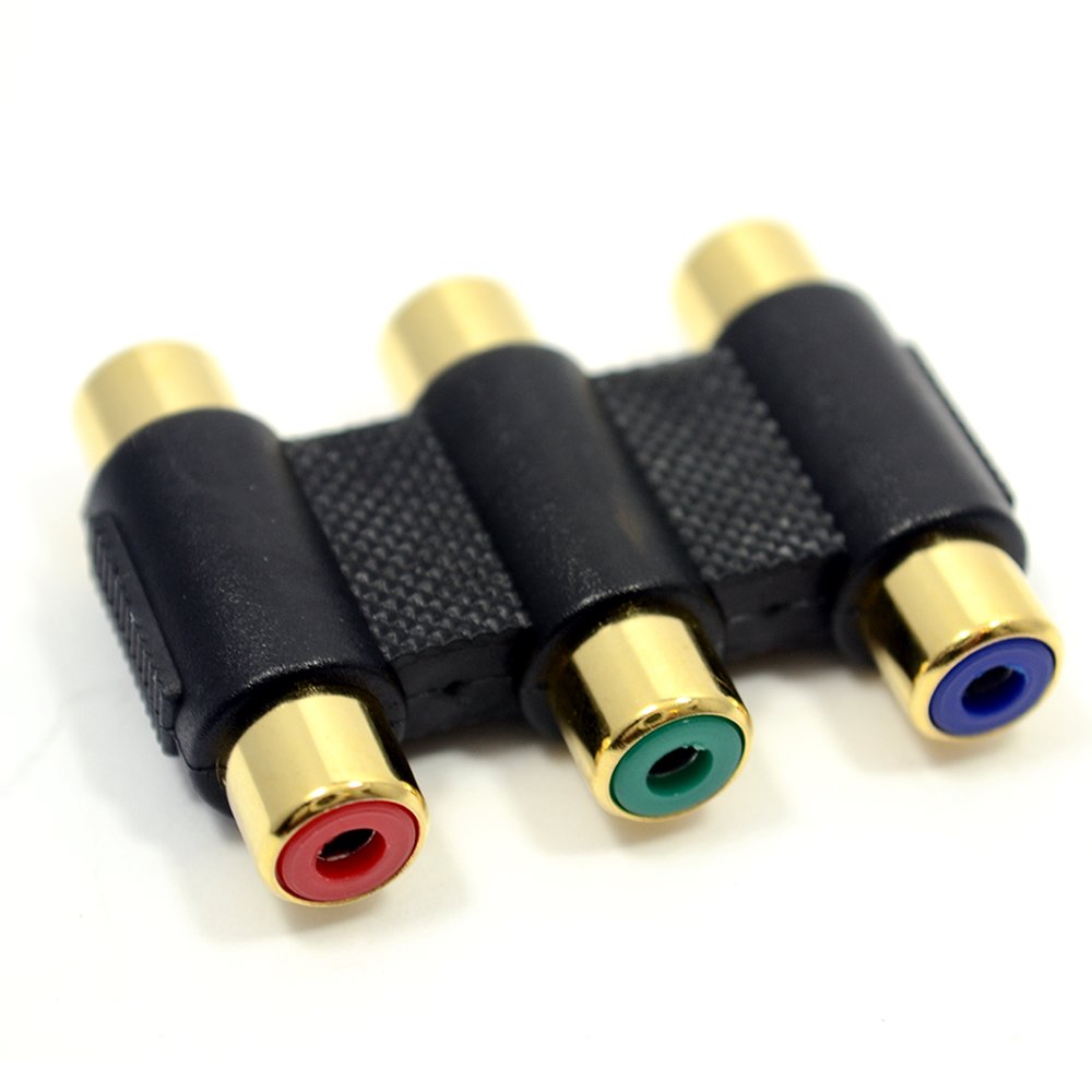 kenable Component RGB Red Green Blue RCA Phono Video COUPLER Adapter ...
