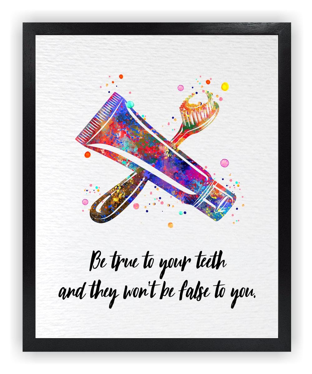 Amazon.com: Dignovel Studios 8X10 Unframed Toothbrush Life Wisdom ...