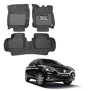 AUTO BEAST Born To Aspire Leather Auto Beast Custom Fitted 7D Car Foot Mats Specfic for Baleno ...