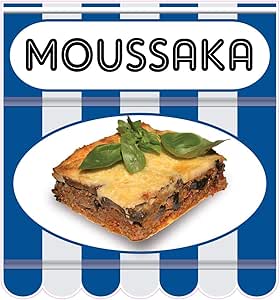 Amazon.com: Food Truck Decals Moussaka Concession Restaurant Die-Cut ...