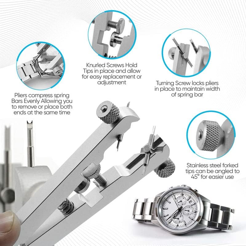 Amazon.com: W&S Spring Bar Plier Tool - to Remove and Replace Watch ...
