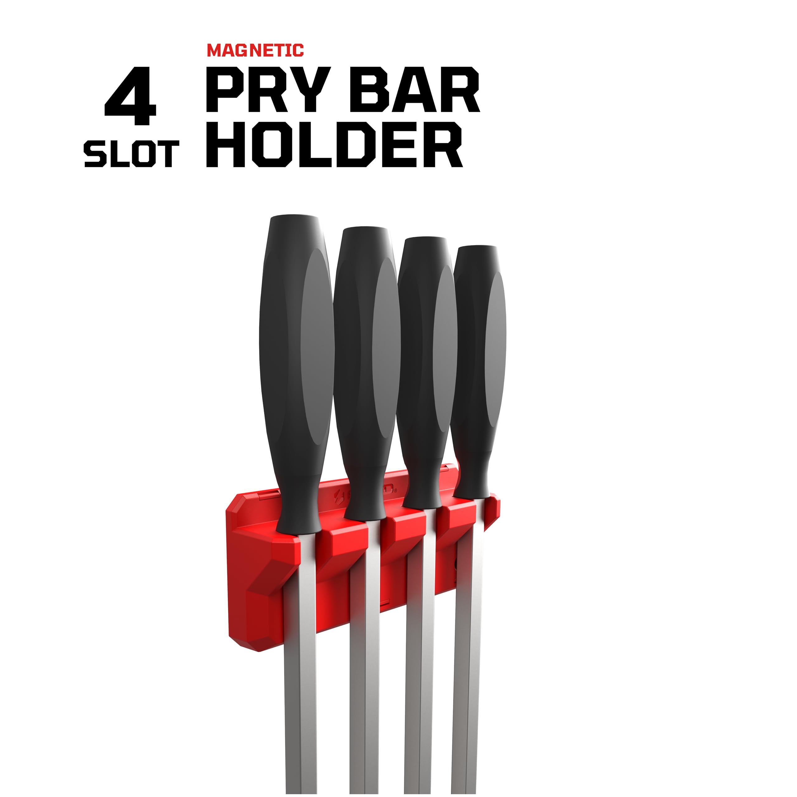 Snapklik.com : EZRED Magnetic 4 Slot Pry Bar Holder