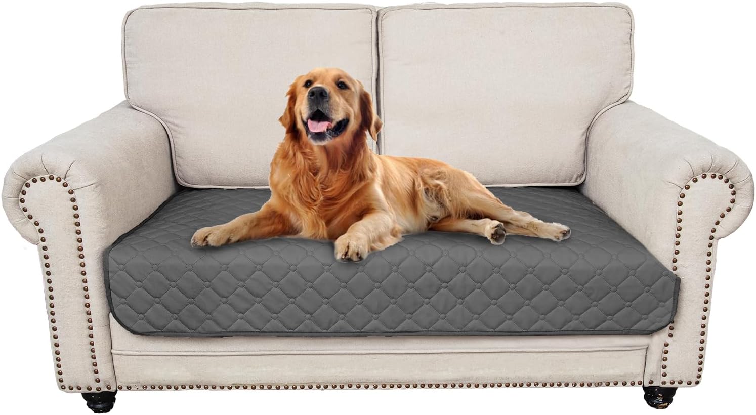 Amazon.com: Ameritex Waterproof Dog Couch Cover Faux Leather with Anti ...