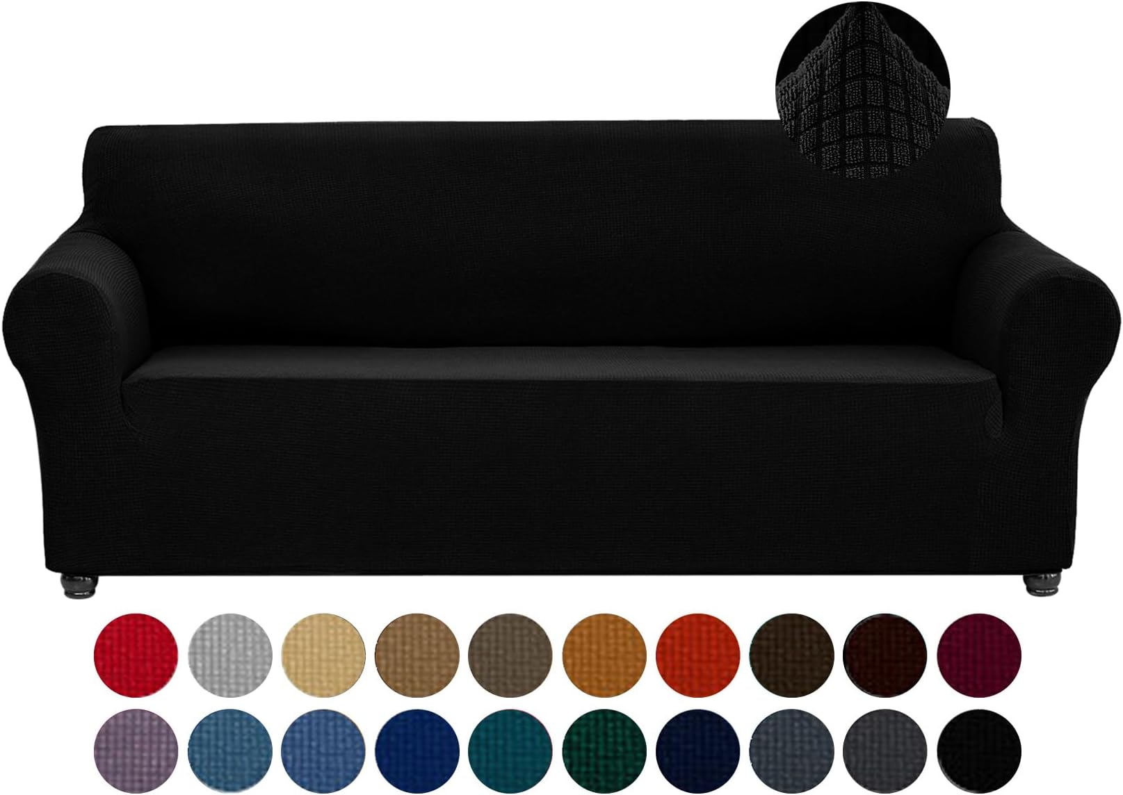Amazon.com: Fancy Linen Stella Stretch Fabric Sofa Slipcover Sofa Cover ...
