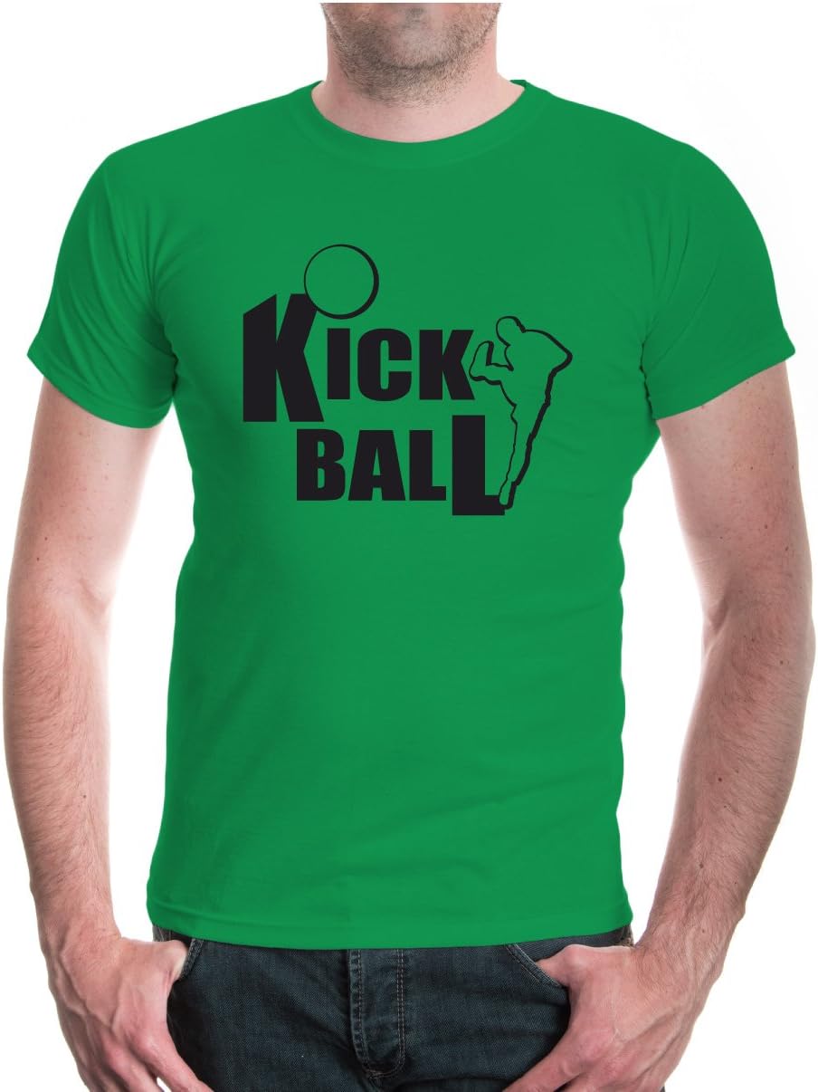 Amazon.com: buXsbaum T-Shirt Kickball-XXL-kellygreen-black : Clothing ...