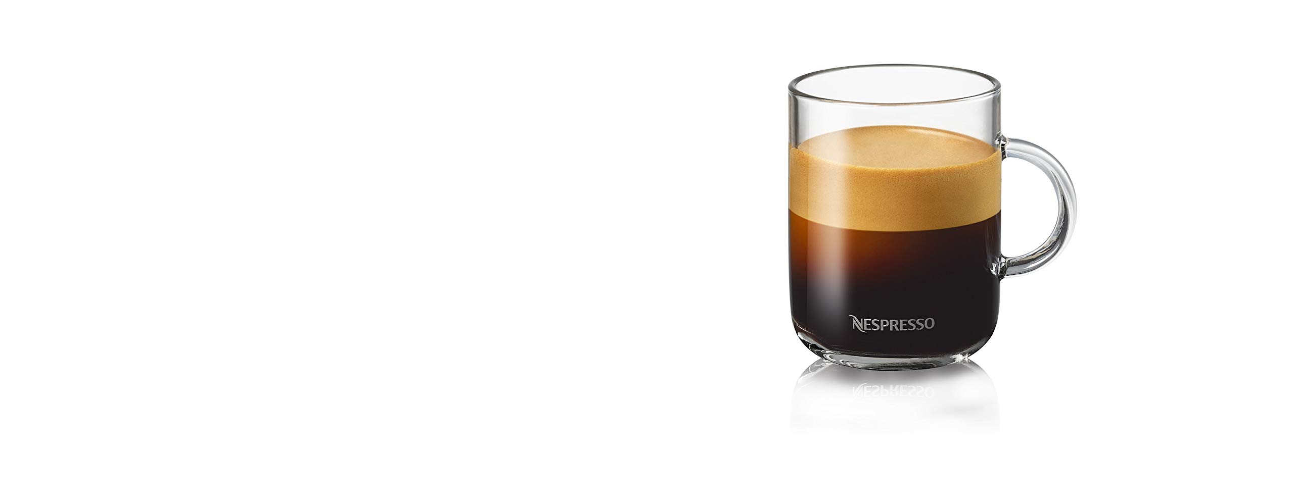 Nespresso Vertuo Coffee Mug Set (2 x 390 ml) incl. 2 Spoons Glass Cups ...