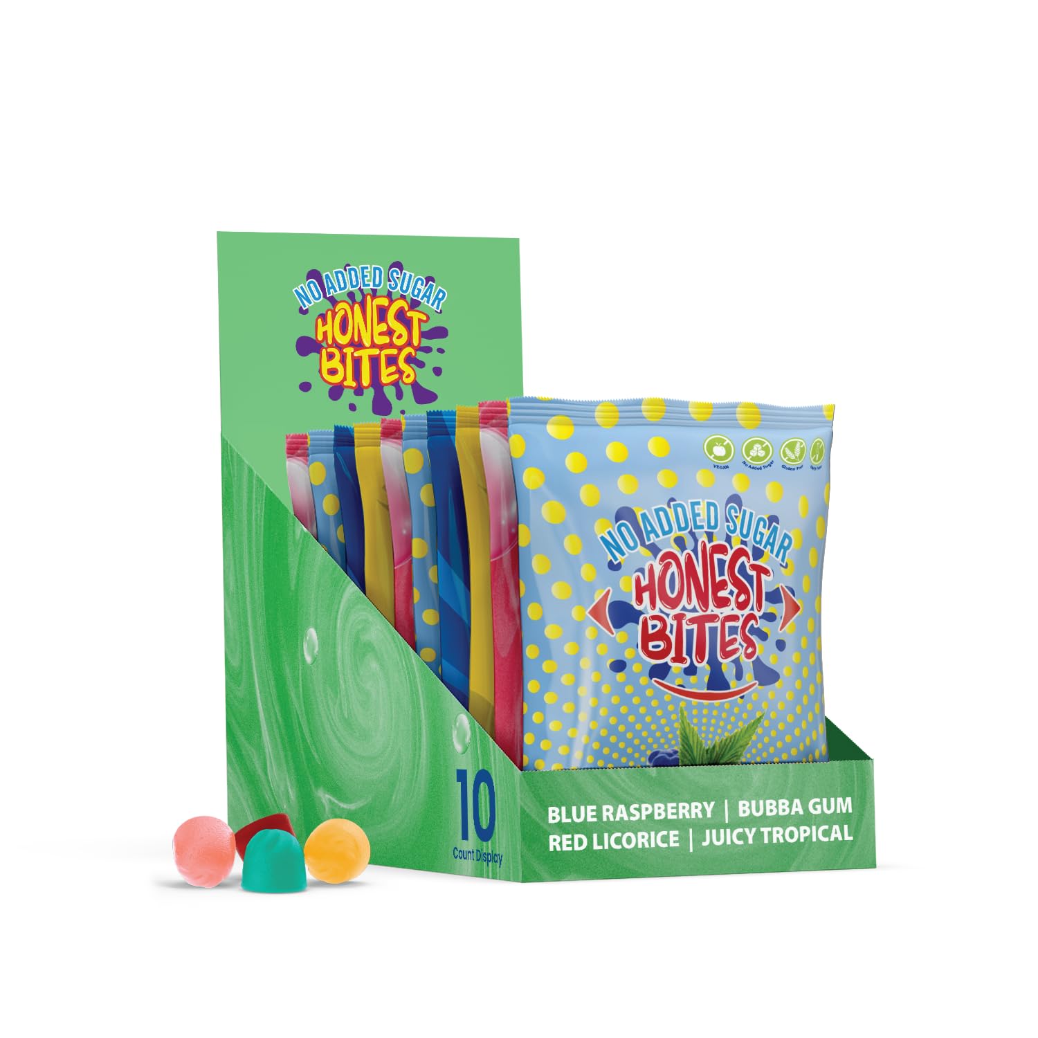 Amazon.com : Honest Bites Low Sugar Gummy Candy Variety Candy- Healthy ...