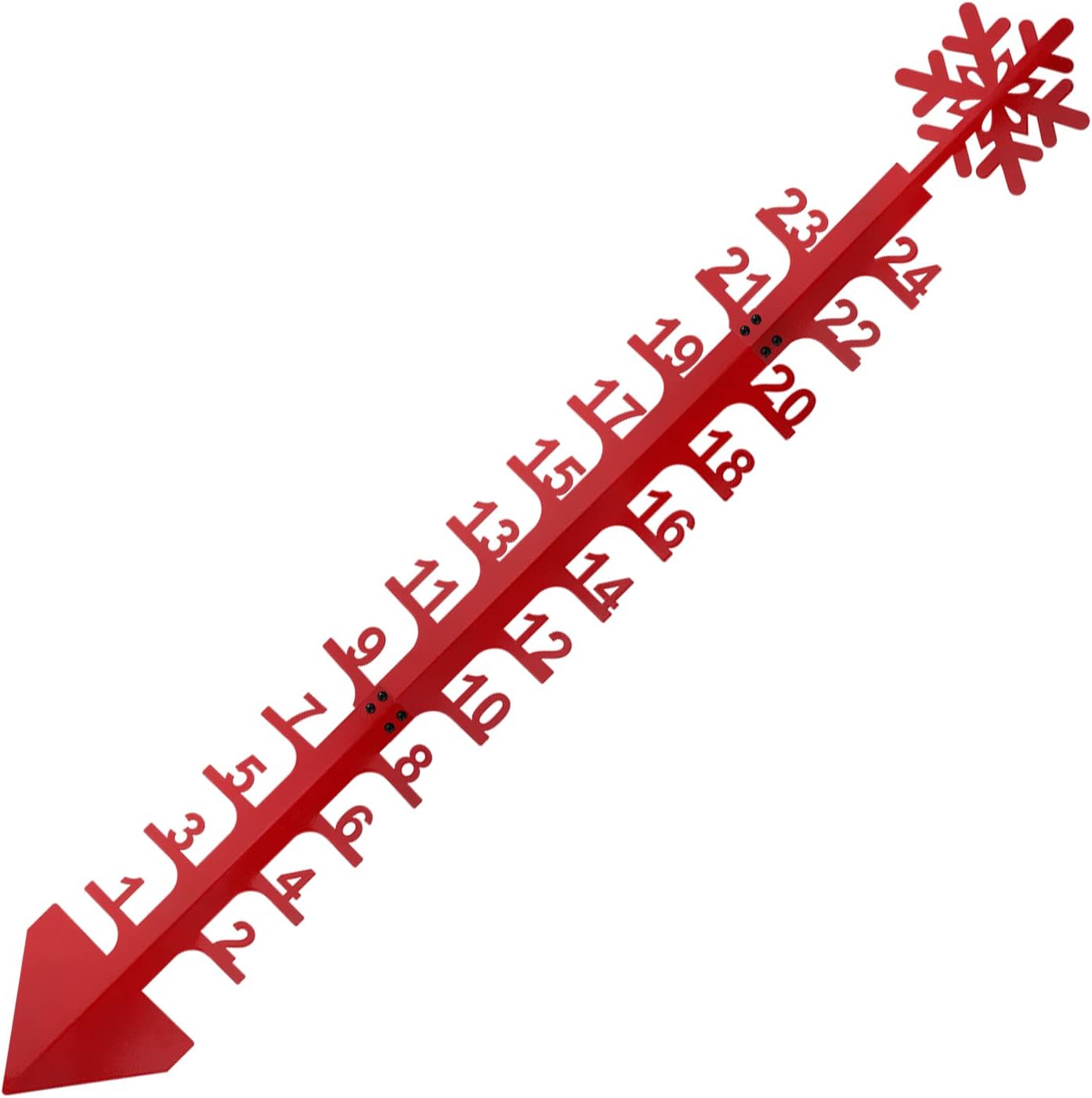 Amazon.com : TOYMIS 24 inch Detachable Snowflake Snow Gauge, Snow Gauge ...