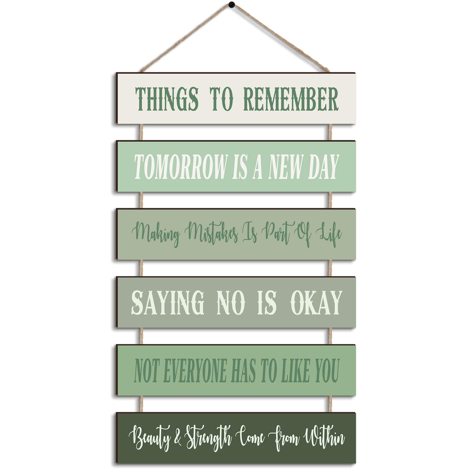 Snapklik.com : Pinkunn Inspirational Wall Art Sage Green Pink Positive ...