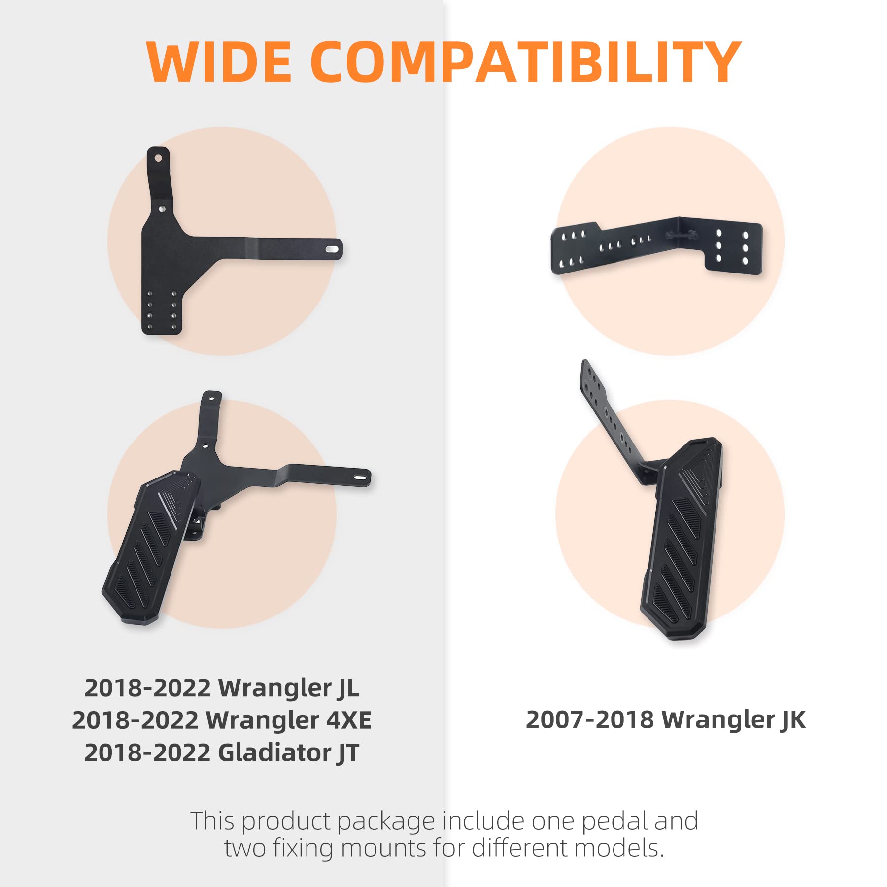 Snapklik.com : SHEAM Dead Pedal Foot Rest Pad - Left Side Kick Panel ...