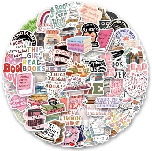 Amazon.com: XINGXIANGUS 102PCS Bookish Stickers Pack,Book Stickers for ...