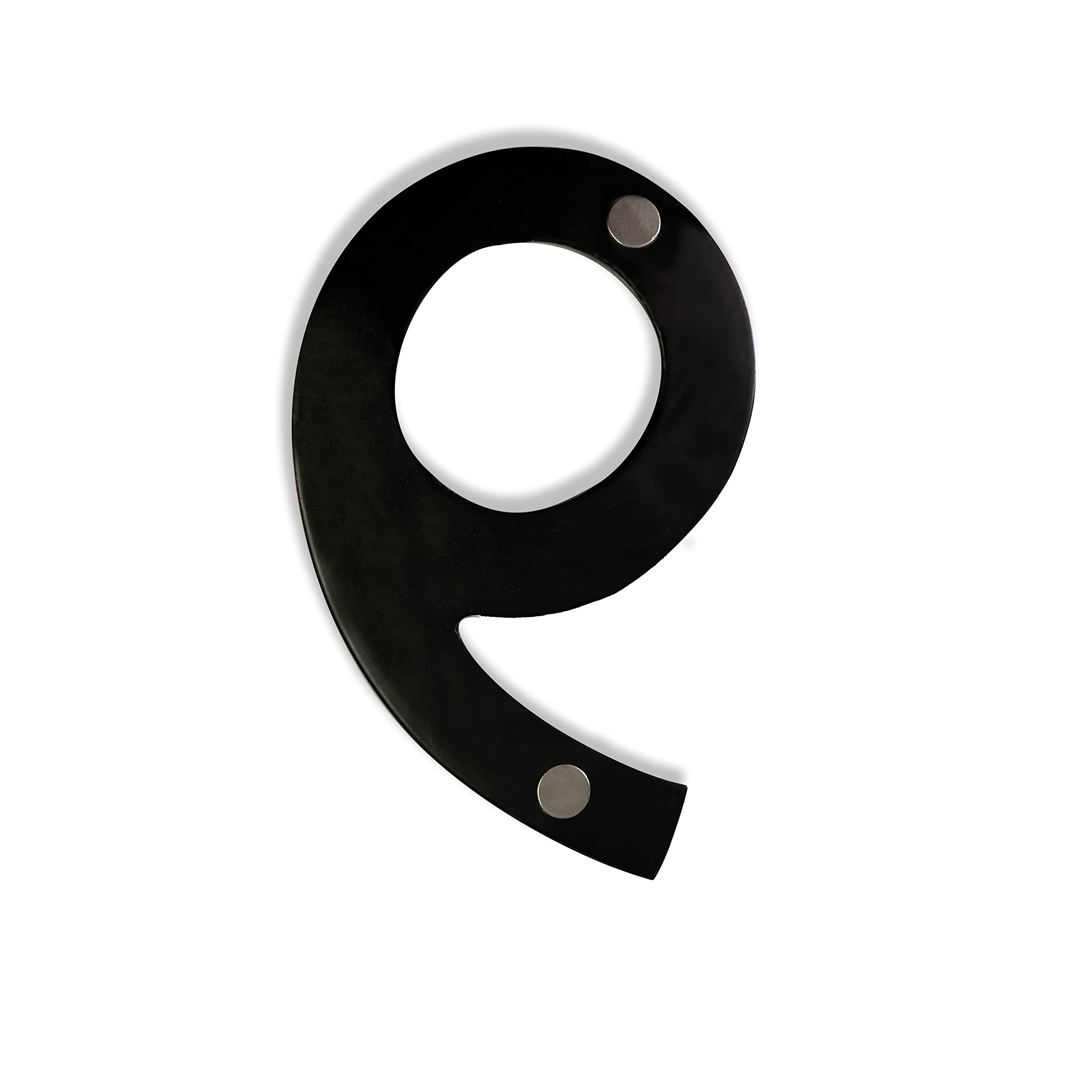 Snapklik.com : NACH Magnetic House Numbers, 4 Inch Aluminum Black House ...