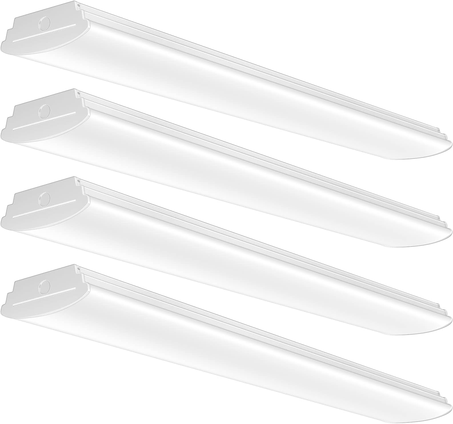 ANTLUX 4FT LED Wraparound Light Fixtures 4800 Lumens, 4000K 4 Foot LED ...