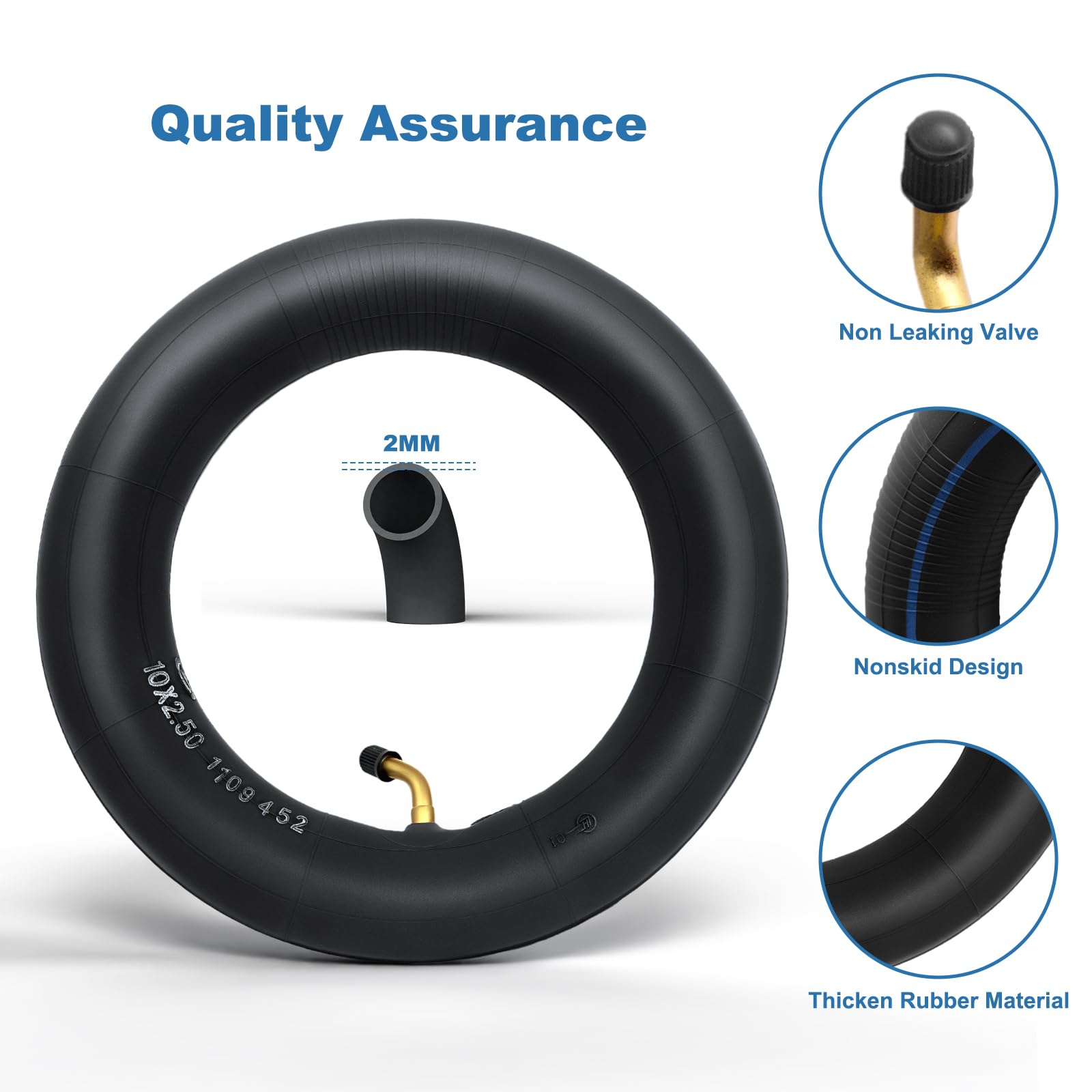 Snapklik.com : Cooryda E-Scooter Tire 10x25, 60/70-6.5 For Ninebot G30 ...
