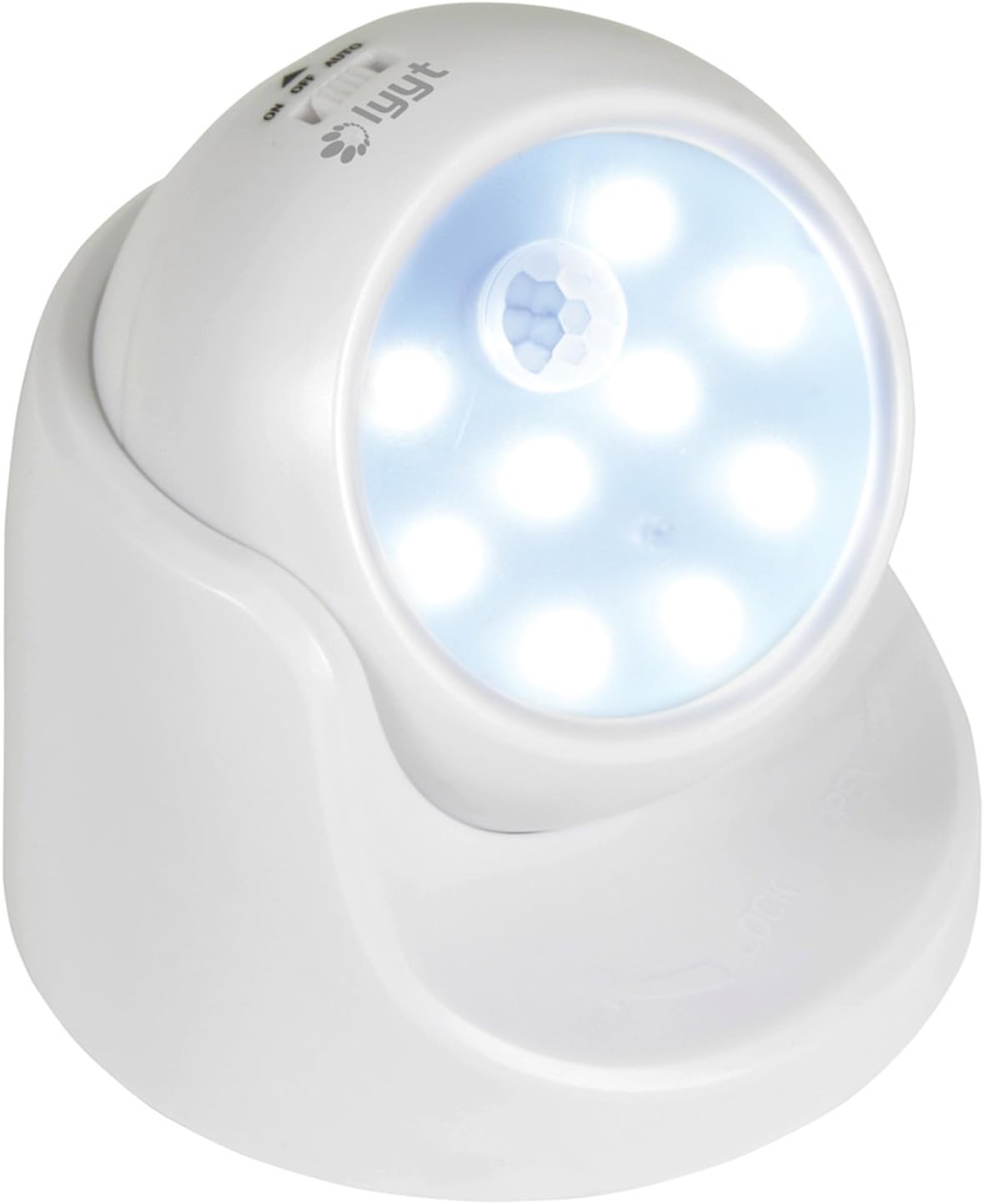 Wireless LED Motion Sensor 360 Degree Weatherproof SMD LED Light White ...