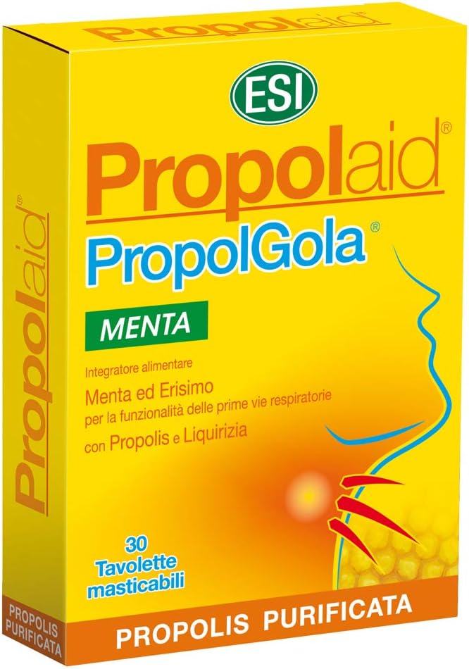 ESI - Propolaid Tavolette Masticabili, Caramelle Gola Gusto Menta con ...