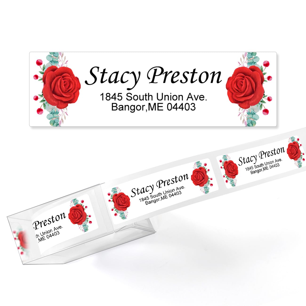 Amazon.com : Teryiaco Roll Personalized Return Address mailing Labels ...