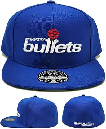 Amazon.com: Mitchell & Ness Washington Bullets New Dynasty Fitted Retro ...