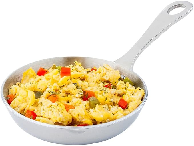 Amazon.com: Restaurantware 4 Inch Mini Frying Pan 1 Round Egg Pan ...