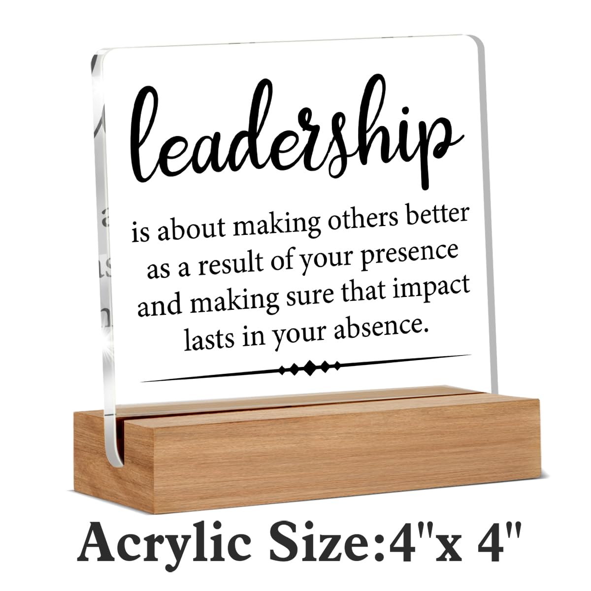 Snapklik.com : Gifts For Leader Boss Mentor Leadership Quote Clear Desk ...