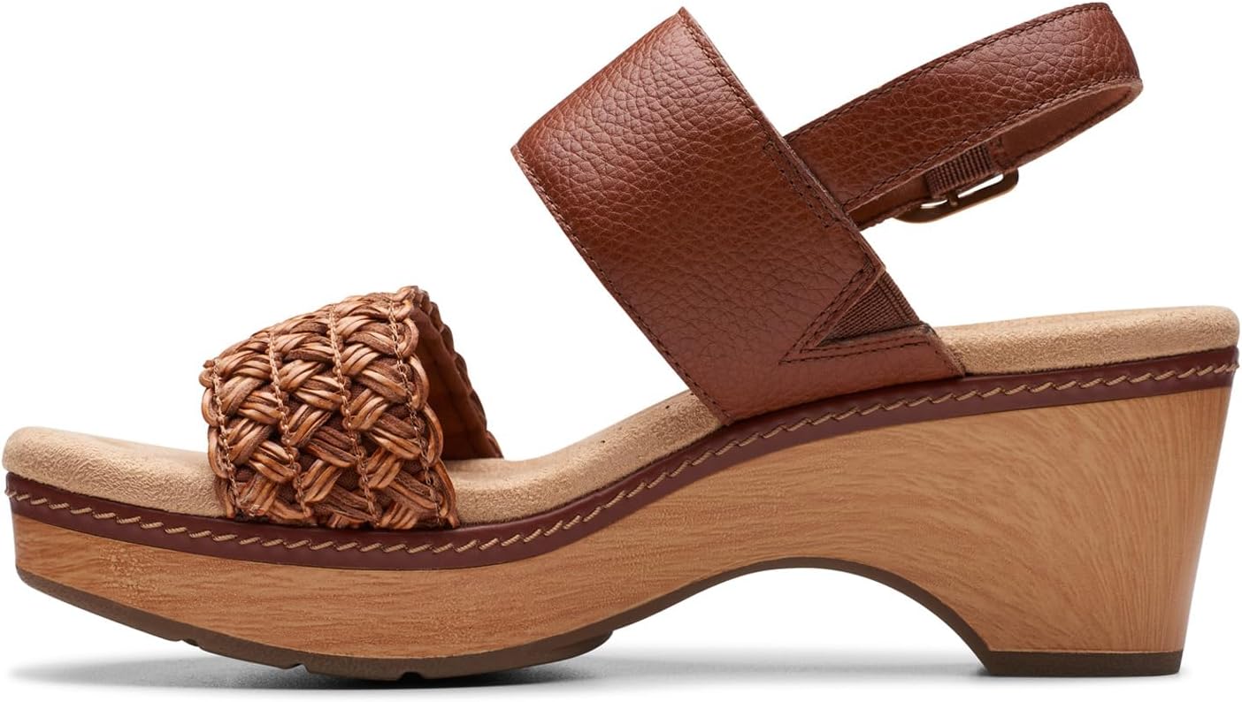 Amazon.com | Clarks Women's Seannah Step Wedge Sandal | Platforms & Wedges