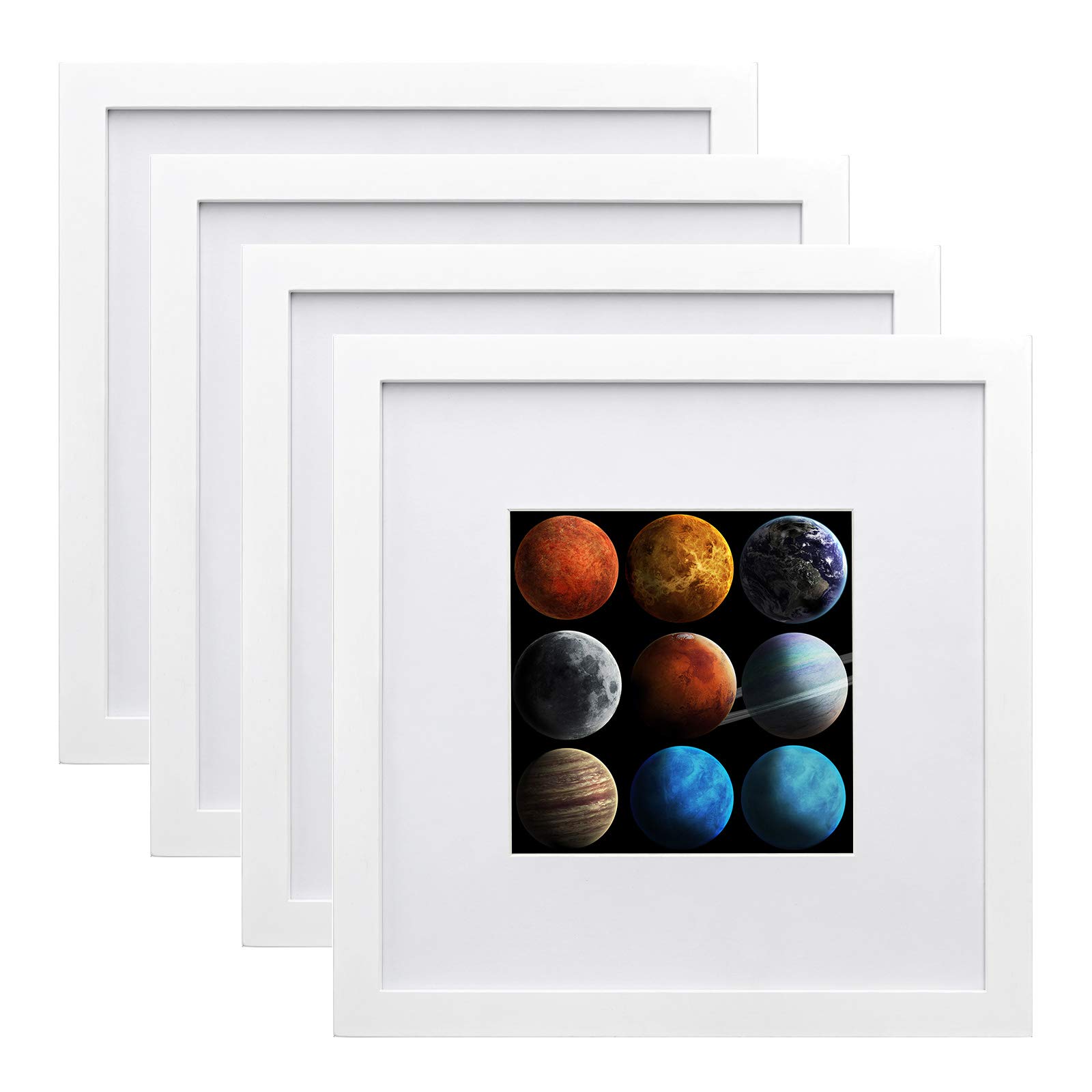 Amazon.com - Egofine 10x10 Picture Frames White,Made of Solid Wood with ...