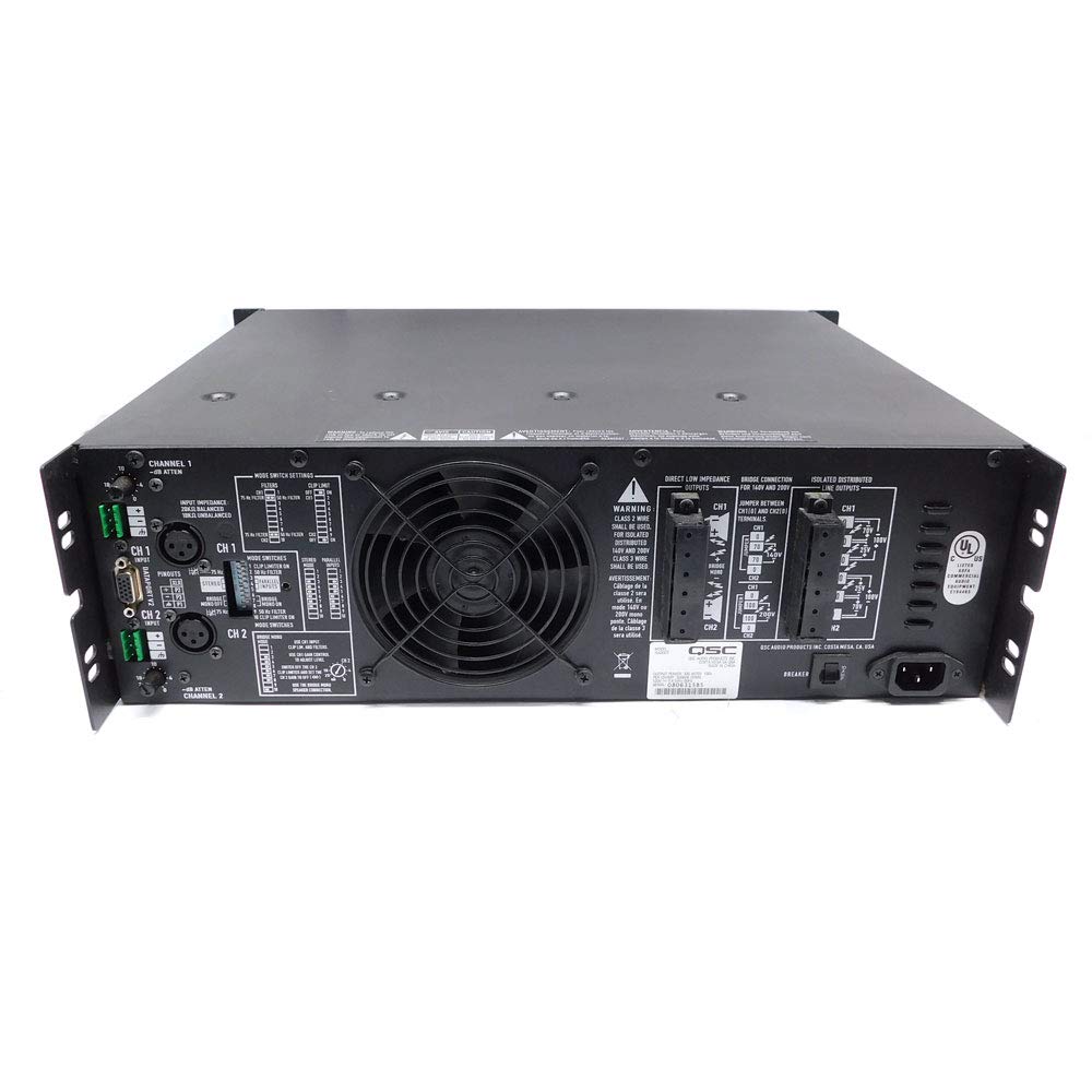 QSC ISA300Ti Power Amplifier 2 Channel Rack Mount Stereo 300 Watts per ...