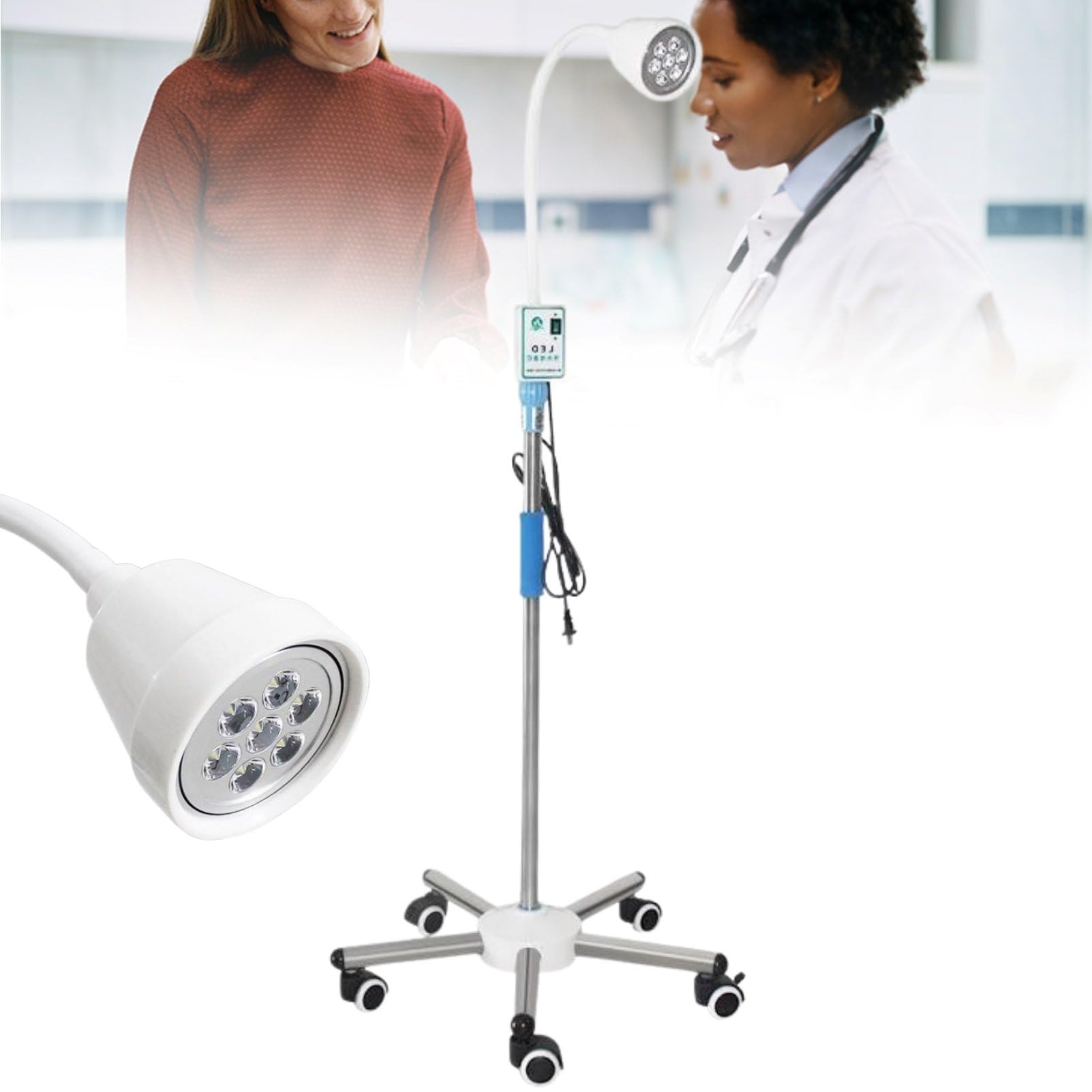 Surgical Light, Surgical Medical Exam Light Lamp Floor Stand Height ...
