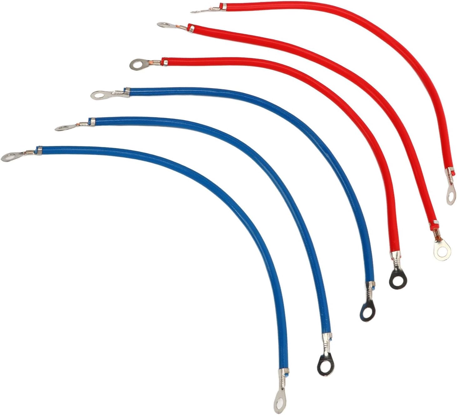 Generic 6PCS Battery Inverter Cables 25cm Pure Copper Tinned Lug ...