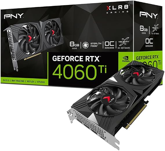 PNY GEFORCE RTX™ 4060 Ti 8GB XLR8 Gaming VERTO Triple Fan Edition ...