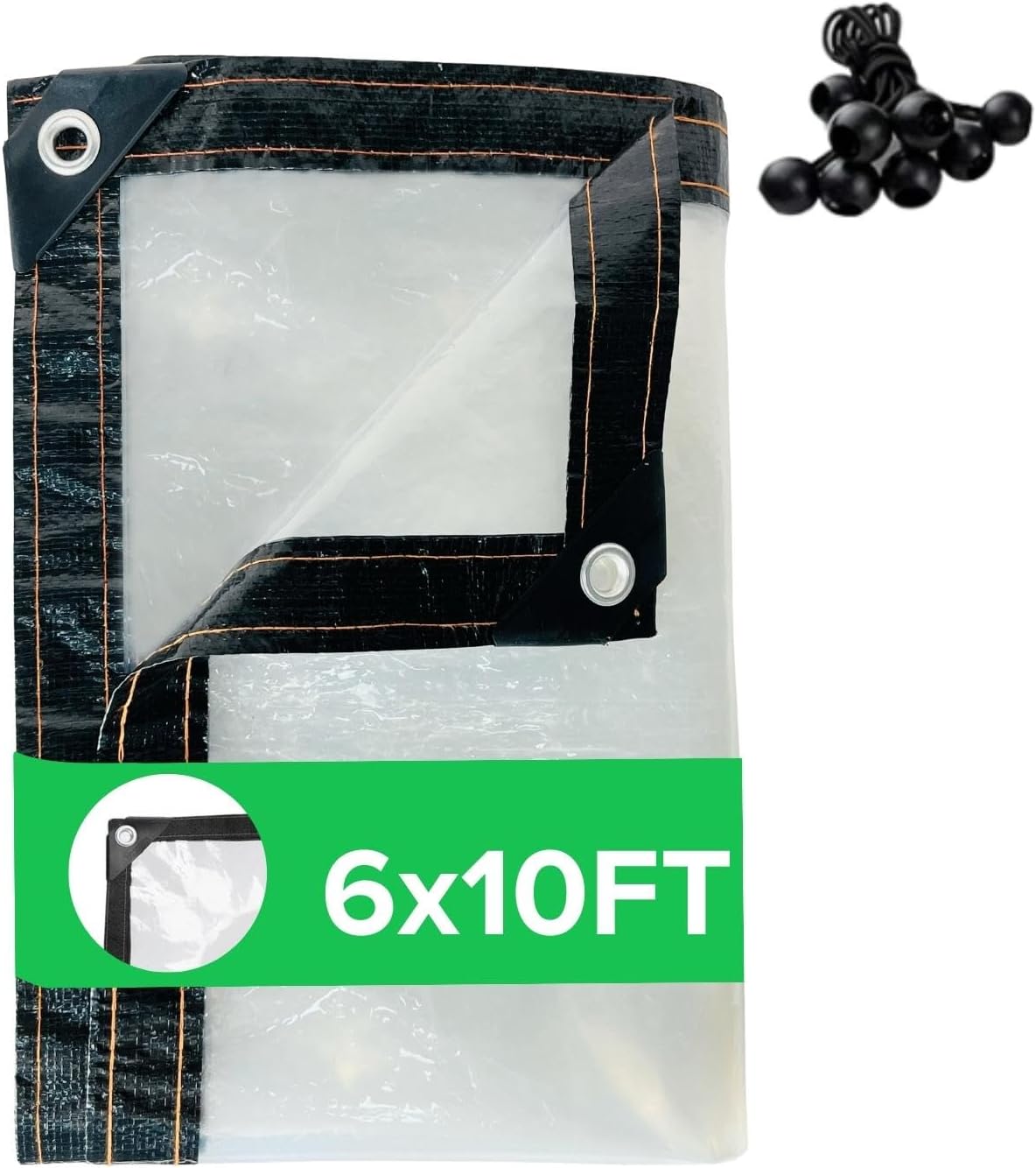 Amazon.com: BeGrit Clear Tarpaulin Transparent Waterproof Tarpaulin ...