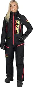 FXR Women's Recruit Lite Monosuit 2025 (Black/Raspberry/Hi-Vis Fade ...