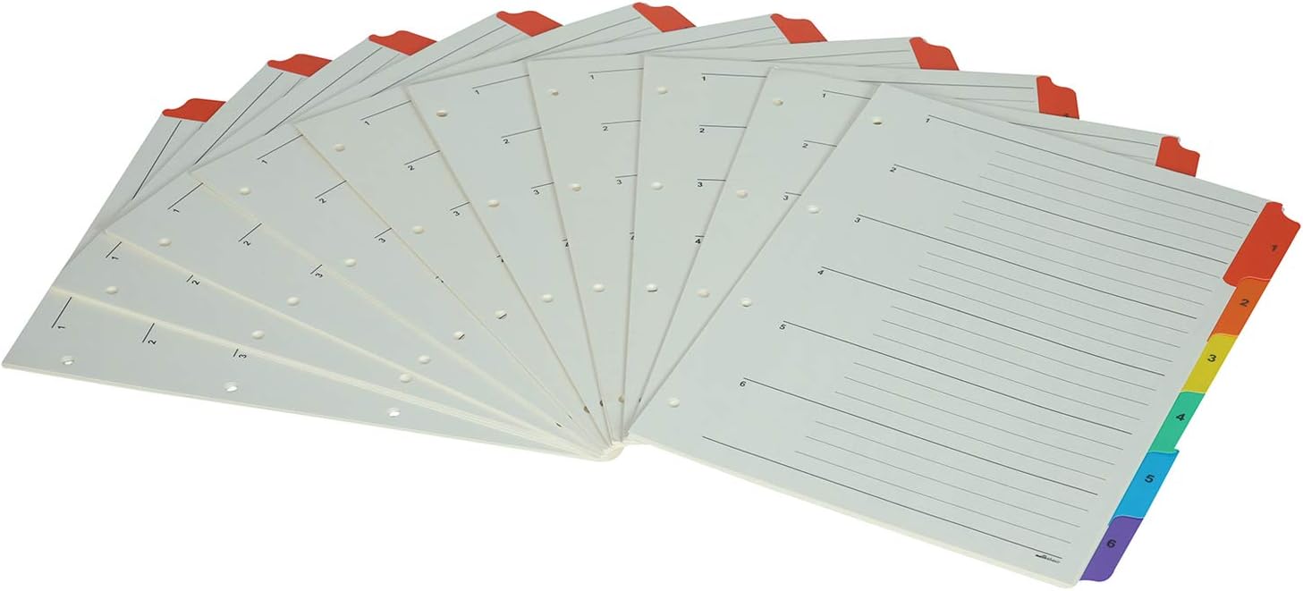 Hope kart File Divider Sheets Organizer for File Separator Inserts ...