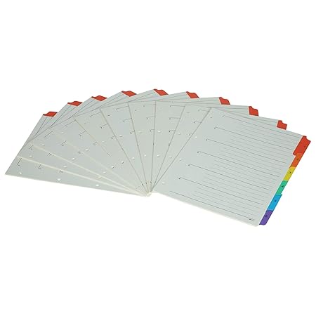 Mahavir - Binder Index Divider (1 to 6) - Separators for Box Files ...